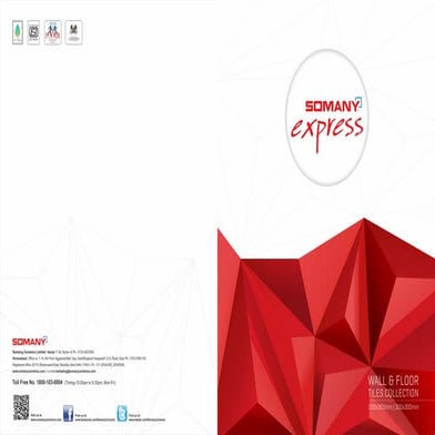 Wall and Floor Tiles Collection - Somany Ceramics | PDF