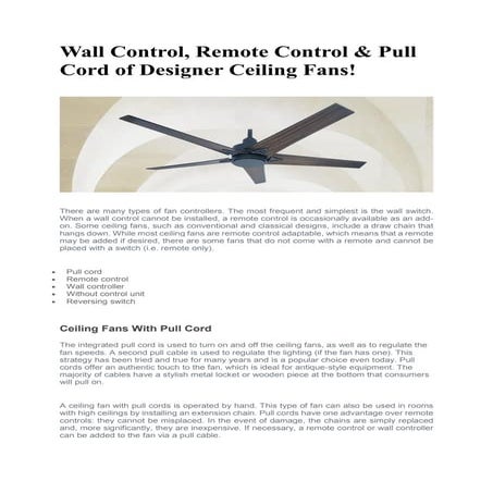 Wall Control, Remote Control & Pull Cord of Designer Ceiling Fans!.pdf