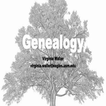 Waller virginia genealogy_powerpoint | PPT