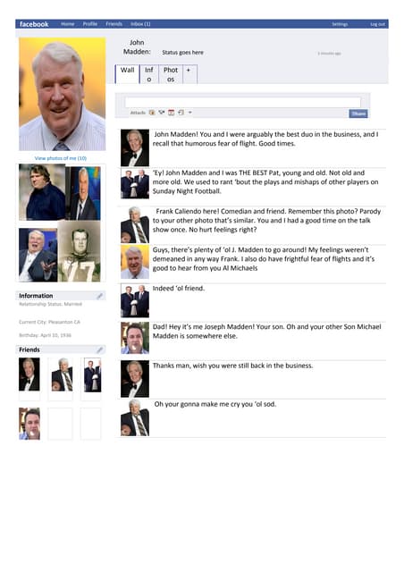 John madden facebook | DOC