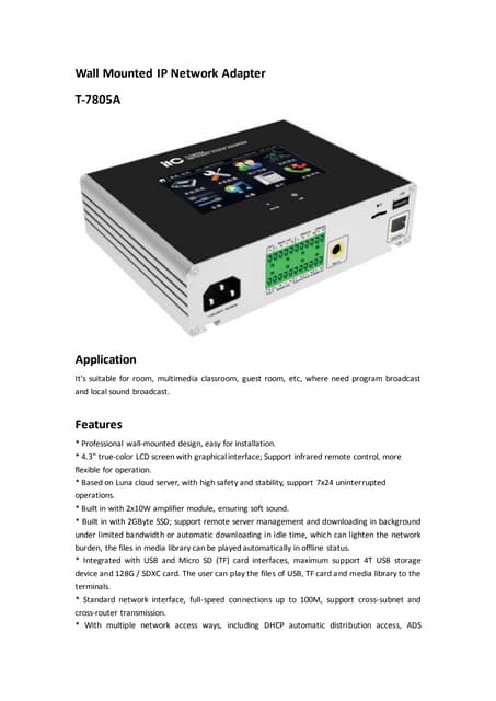 Telecommunication Datasheet Template | PDF | Computer Networking | Computing