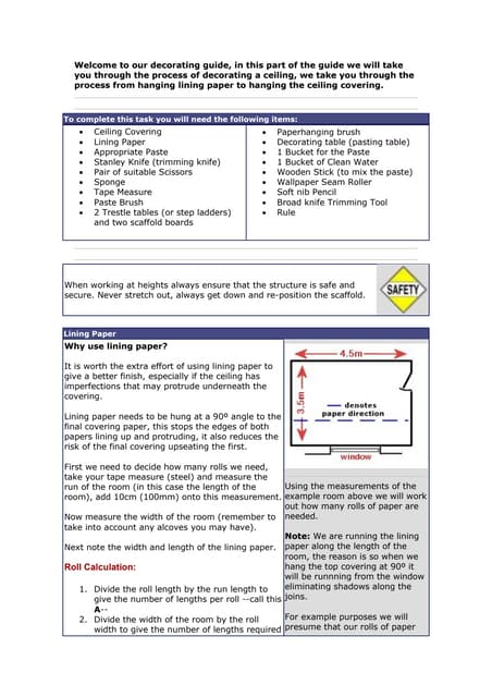 Wallpapering techniques | PDF