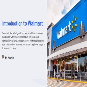 Walmart: Your One-Stop Shop for Affordable Quality Products | PPT