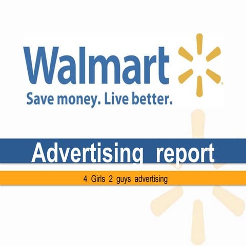 Walmart Advertising Report | PPT