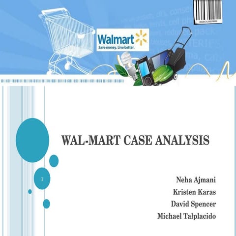 MBA Student Case Competition -Walmart Case Third Place Team | PPT