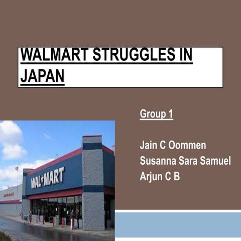 wal-mart in Japan | PPTX
