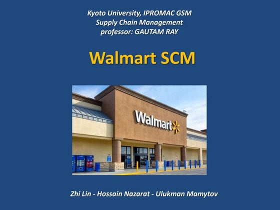 Walmart supply chain management | PPT