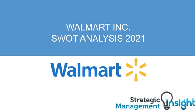 Walmart- Innovations case study