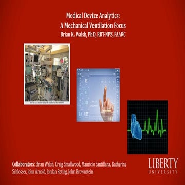 PMED: APPM Workshop: Medical Device Analytics- A Mechanical Ventilation ...