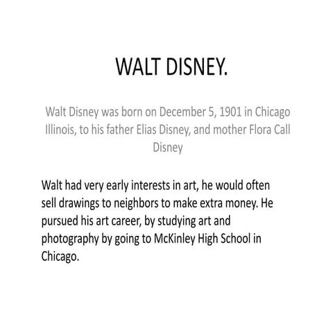 Walt disney | PPTX