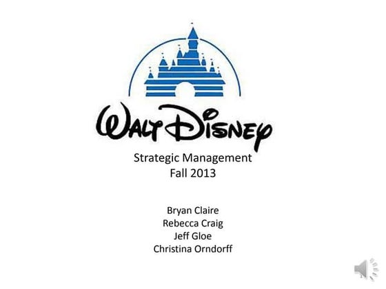 Walt Disney Company Corporate Strategy The Walt Disney Company has a d.docx
