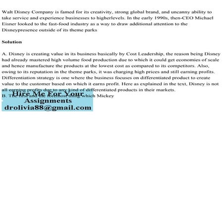 Walt Disney Company is famed for its creativity, strong global brand.pdf