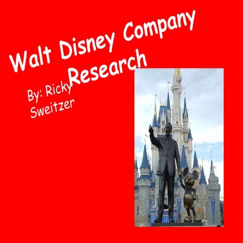 Walt disney company research | PPTX