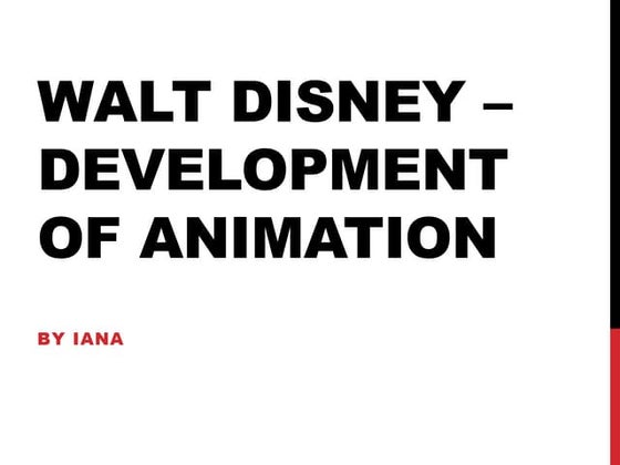 Walt disney animations | PPT