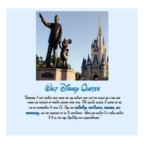 Walt Disney quotes | PDF