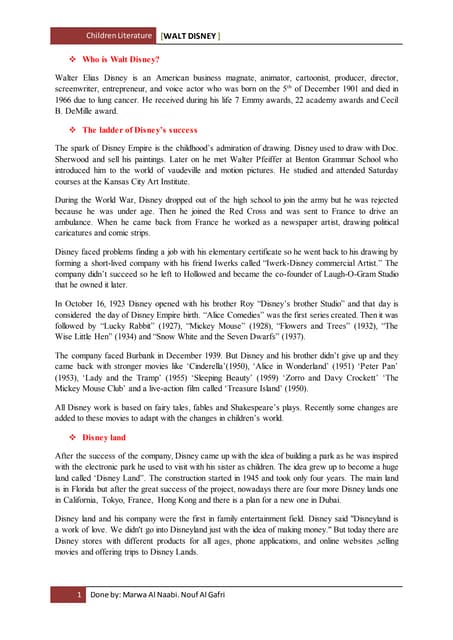 The real walt disney | PPT