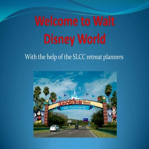 Walt disney world slide show | PPT