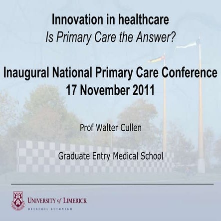 Jim Curran, Head of Estates, HSE | PPT