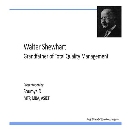 Walter Shewhart | PDF