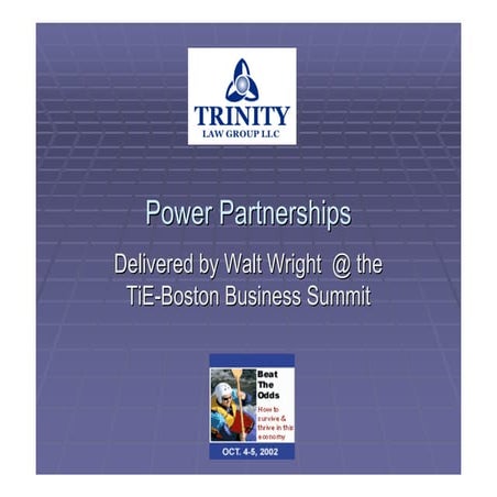 Walter Wright Attorney On Joint Ventures | PPT