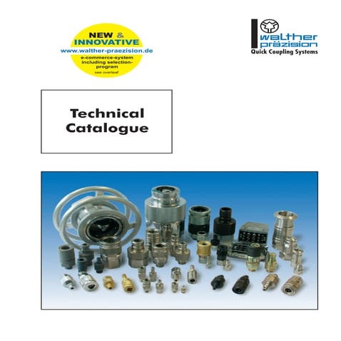 Walther prazision quick coupling technical catalog | PDF