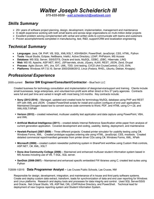 Suma tech resume OCTOBER 2015 | PDF