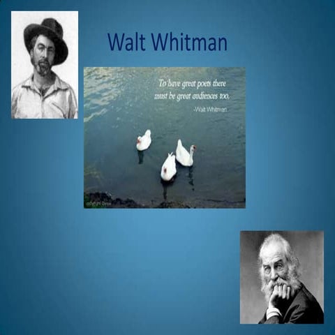 Walt whitman | PPTX