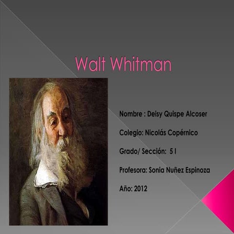 Walt Whitman | PPTX