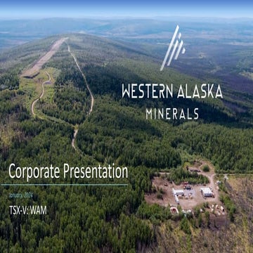 Western Alaska Minerals Corporate Presentation Jan 2024 | PDF