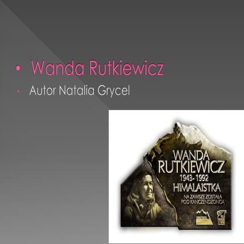 Wanda rutkiewicz | PPT
