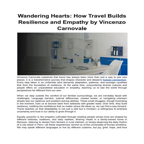 Wandering Hearts_ How Travel Builds Resilience and Empathy by Vincenzo ...
