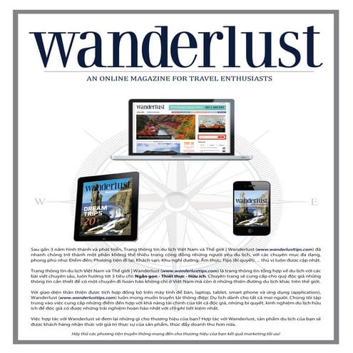 Wanderlusttips.com - Media kit VN | PDF