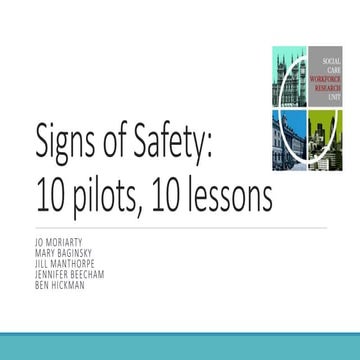 Signs of Safety SoS short introduction | PDF