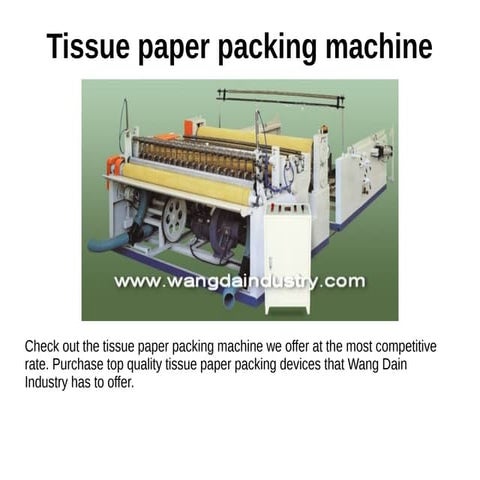 Facial tissue machine | ODP
