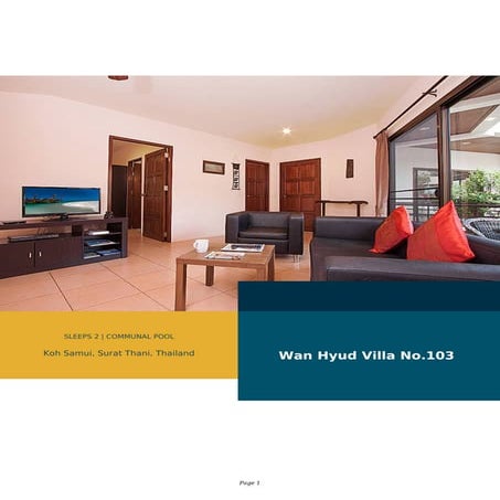 Koh Samui, apartment, Wan hyud villa no.103 | PDF | Bath and Shower ...
