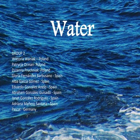 Water as a source of life | PPTX