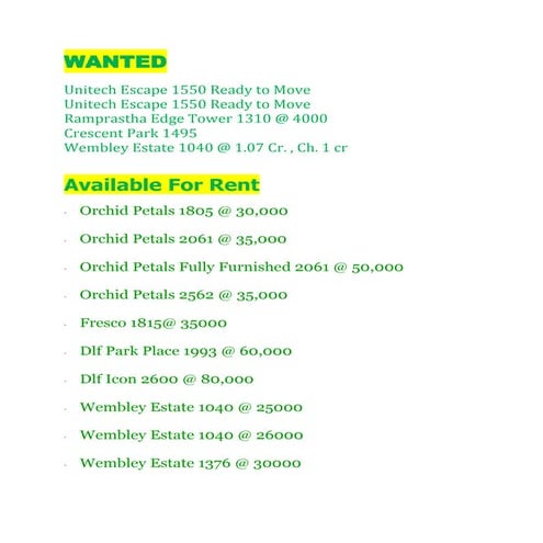 Wanted & available | PDF