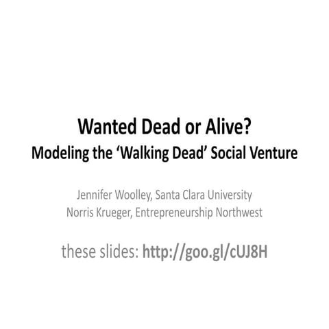 Wanted dead or alive | PPT