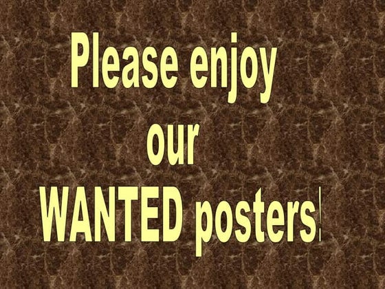 Wanted Posters | PPT