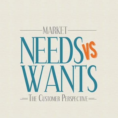 Wants vs needs | PDF