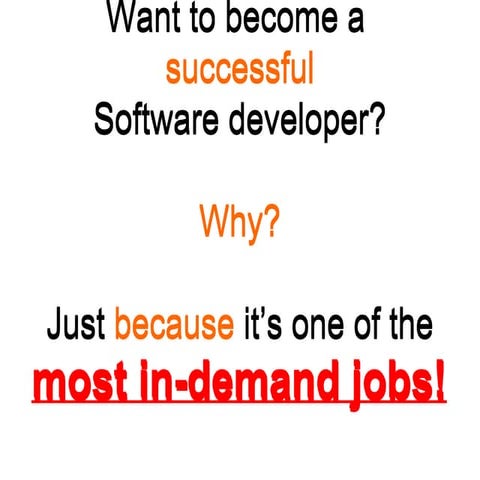 Want to become a successful Software developer? | PPS