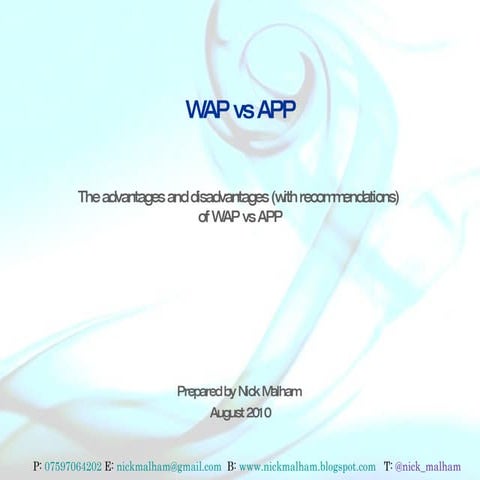 Wap Vs App | PPT