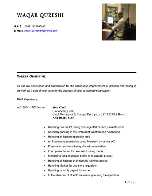 My Resume 2016 | PDF