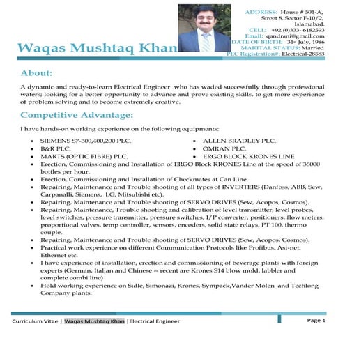 Waqas CV | PDF