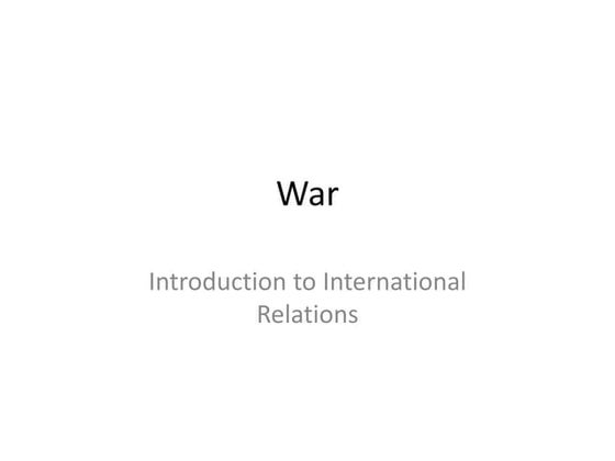 Peace and conflict | PPT