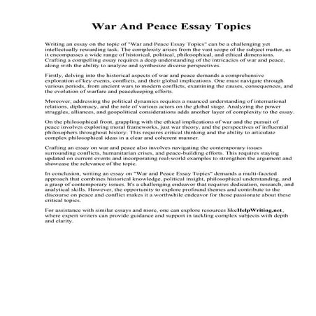 War And Peace Essay Topics.pdf