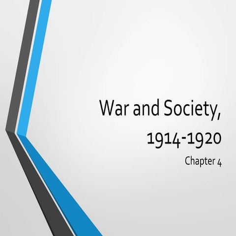 War and society, 1914-1920 | PPTX | Europe Travel | Travel Locations