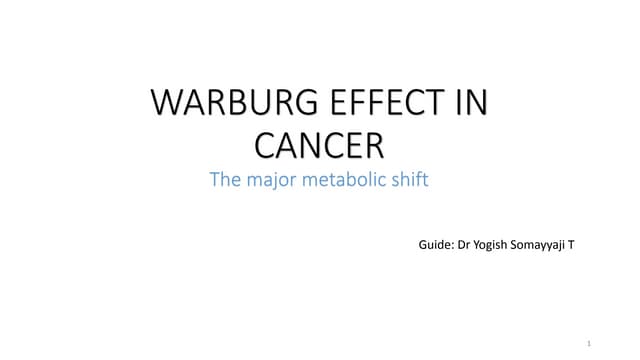 Warburg effect | PPTX