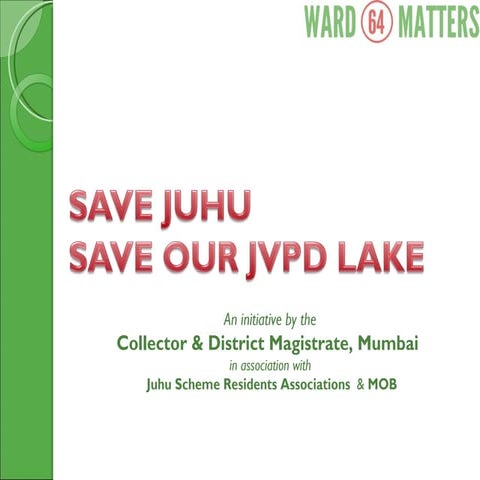 JVPD Lake Restoration | PPT
