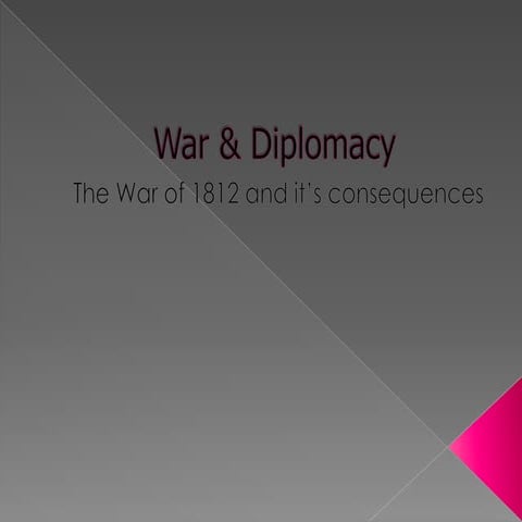War & diplomacy | PPTX